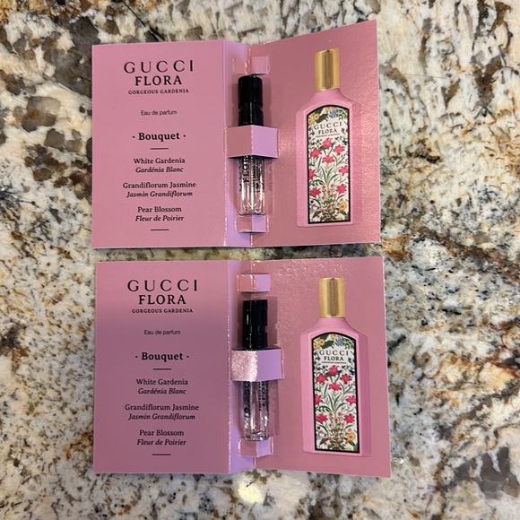 Gucci | Bath & Body | 2x Gucci Flora Gorgeous Gardenia Sample Vial ...